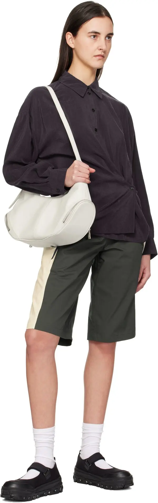 ショルダーバッグ・ポシェット Osoi Cargo Shoulder Bag - Leather - Cream Osoi Cargo Bag - Marena Cream | Editorialist
